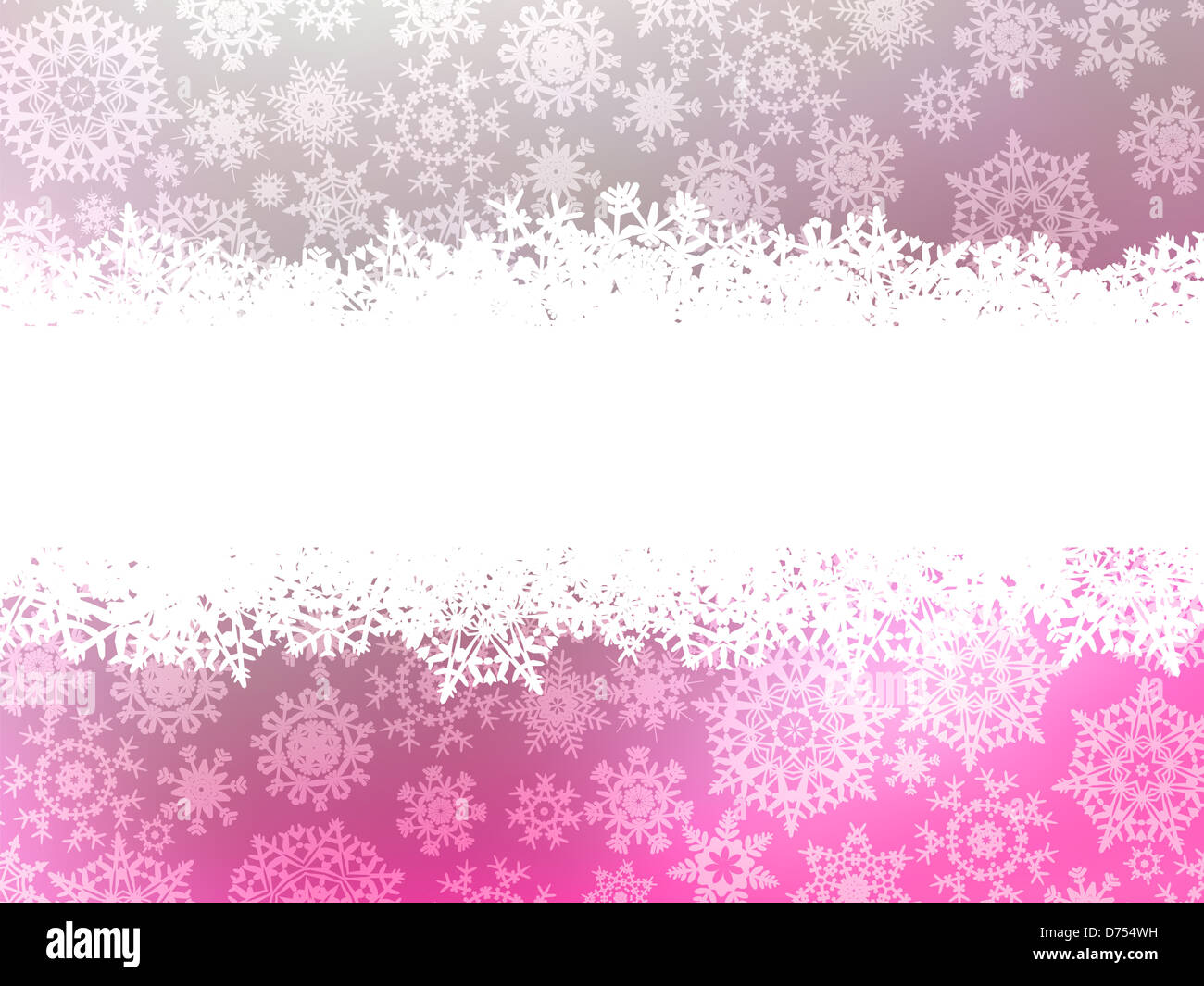 Snowflake christmas background with white snow flake banner Stock Photo ...