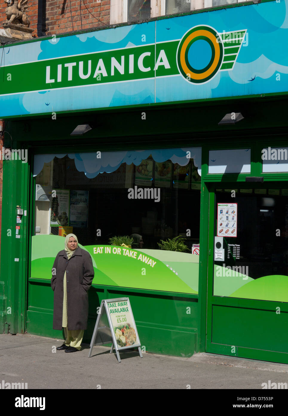 Lithuanian shop in Walthamstow, London Stock Photo - Alamy