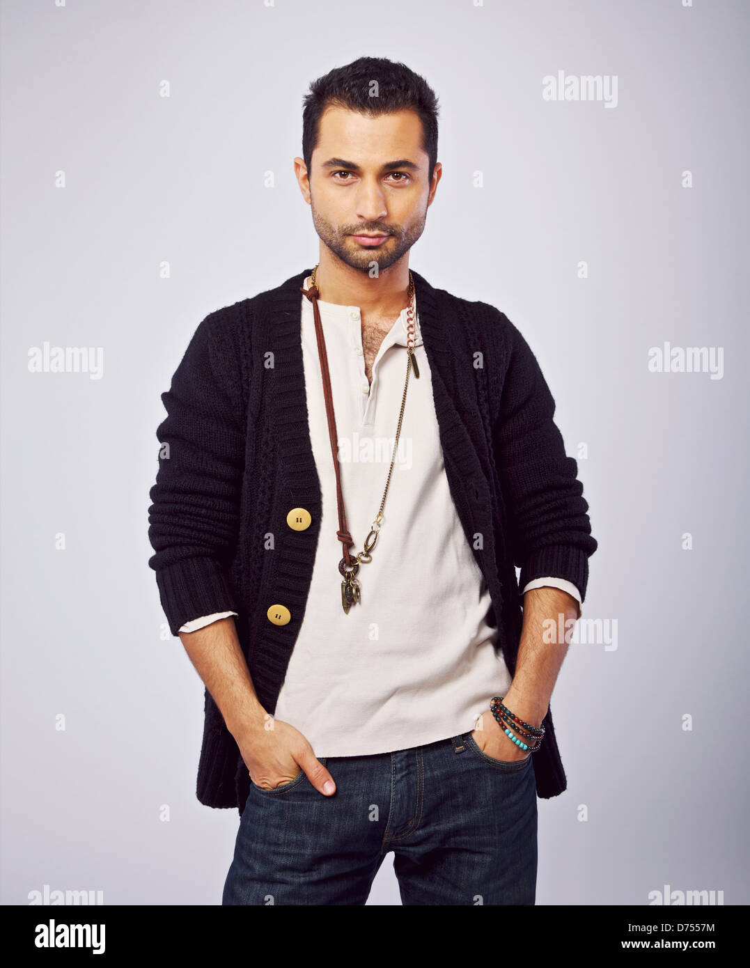 Portrait of a good looking guy in a studio Stock Photo - Alamy