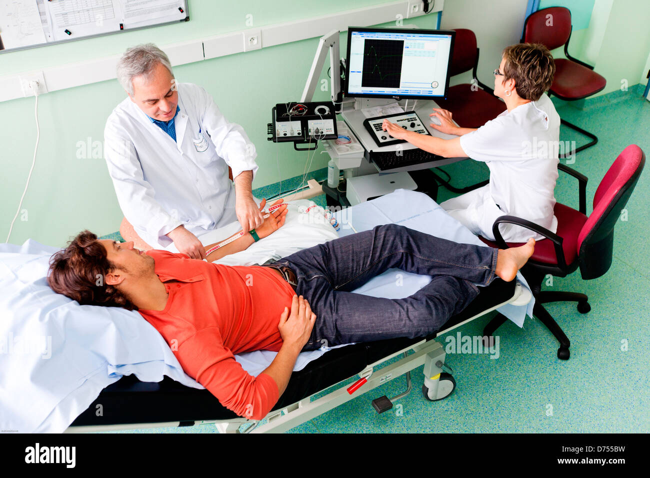 Neuromuscular system functional exploration. Limoges hospital, France ...