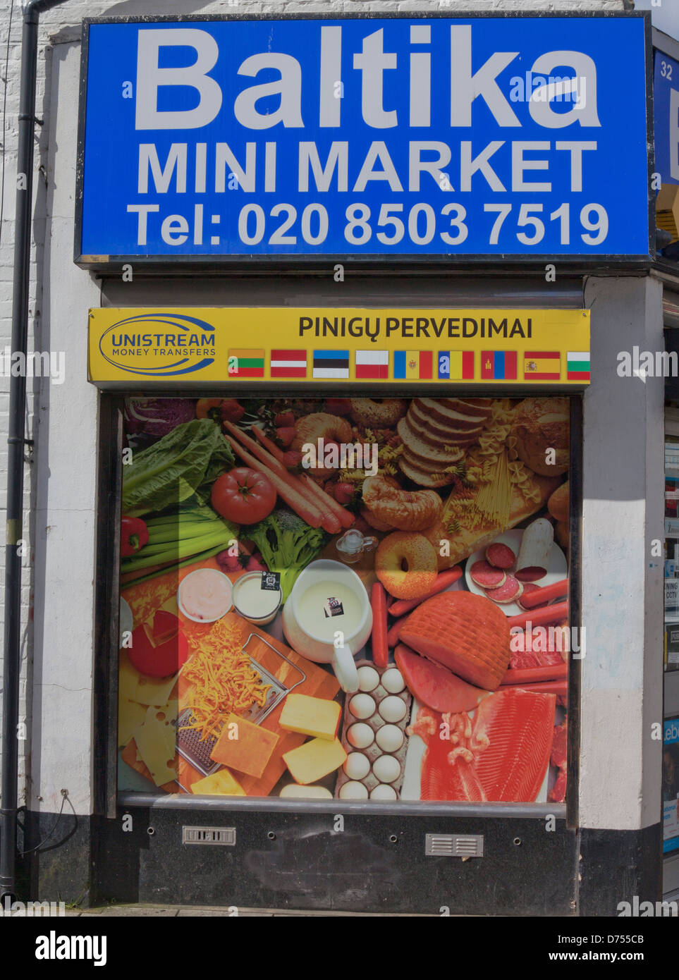 Baltic food shop in Walthamstow, London, UK Stock Photo - Alamy