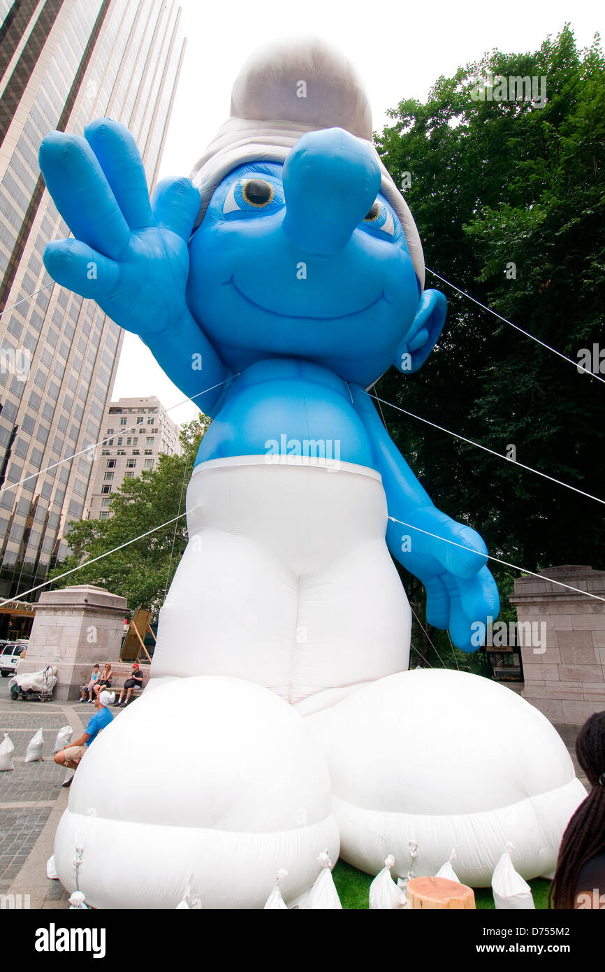 Atmosphere New York Smurf Week kick off ceremony at Smurfs Village at ...