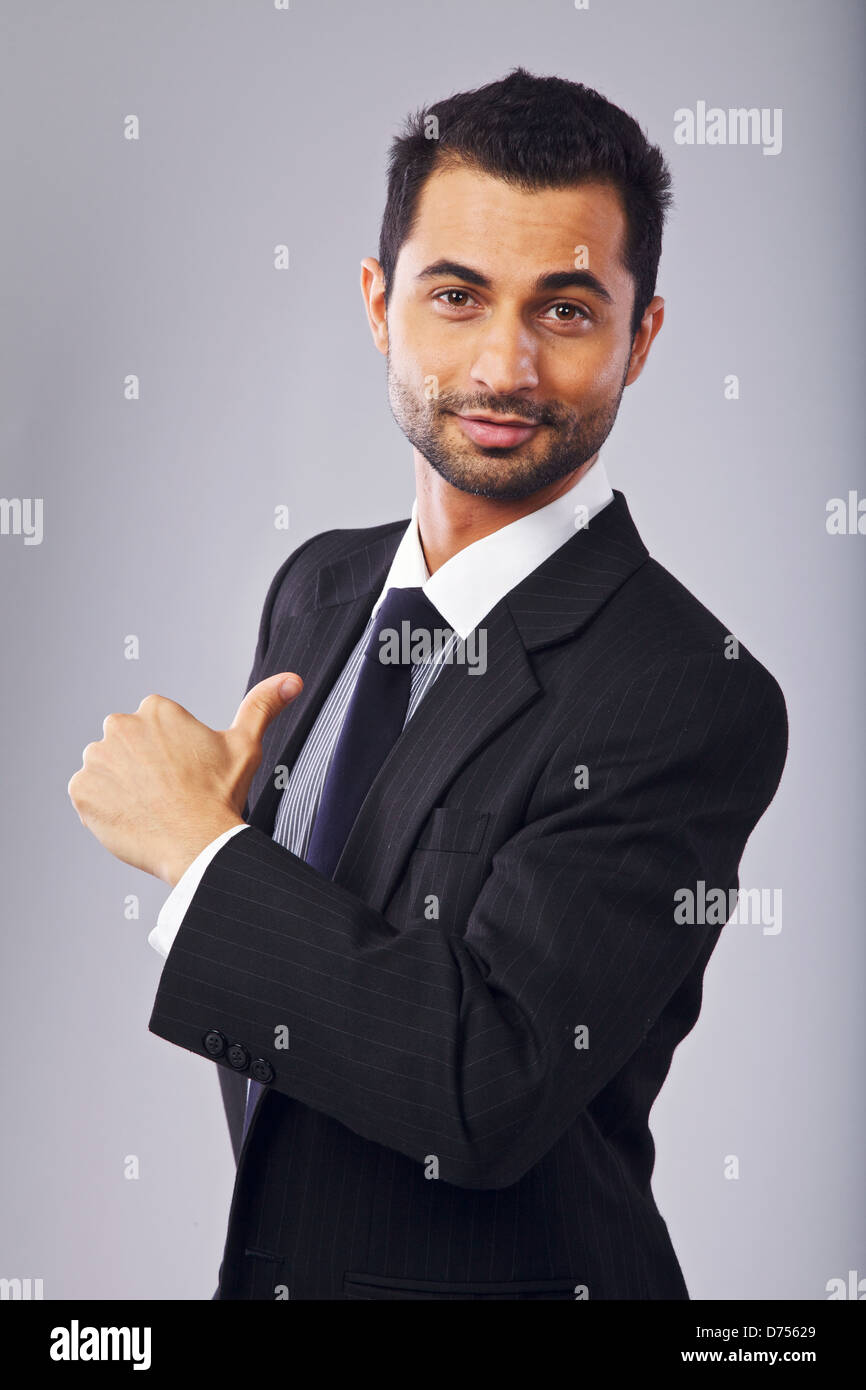 Handsome young professional hand gesturing Stock Photo - Alamy