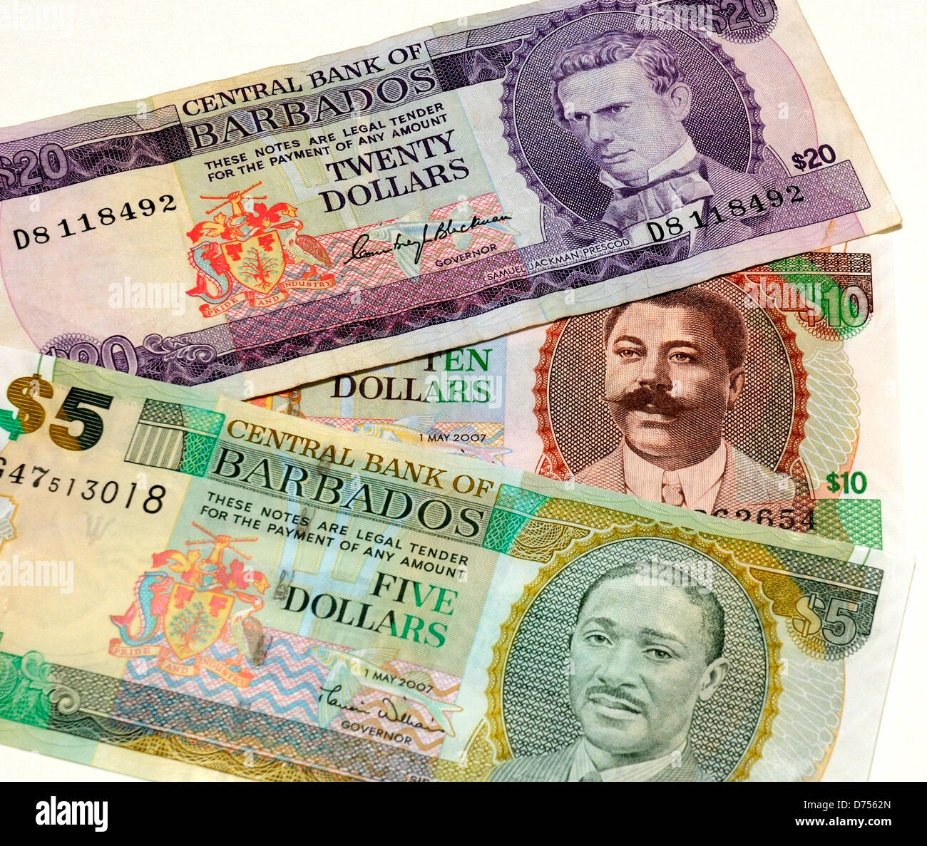 Barbados Bank Notes Stock Photo - Alamy