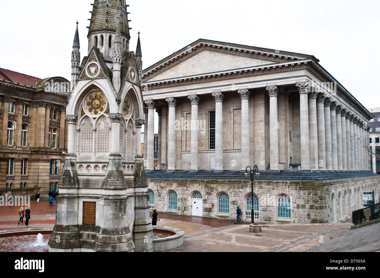The Chamberlain Memorial and Town Hall, Chamberlain Square, Birmingham ...