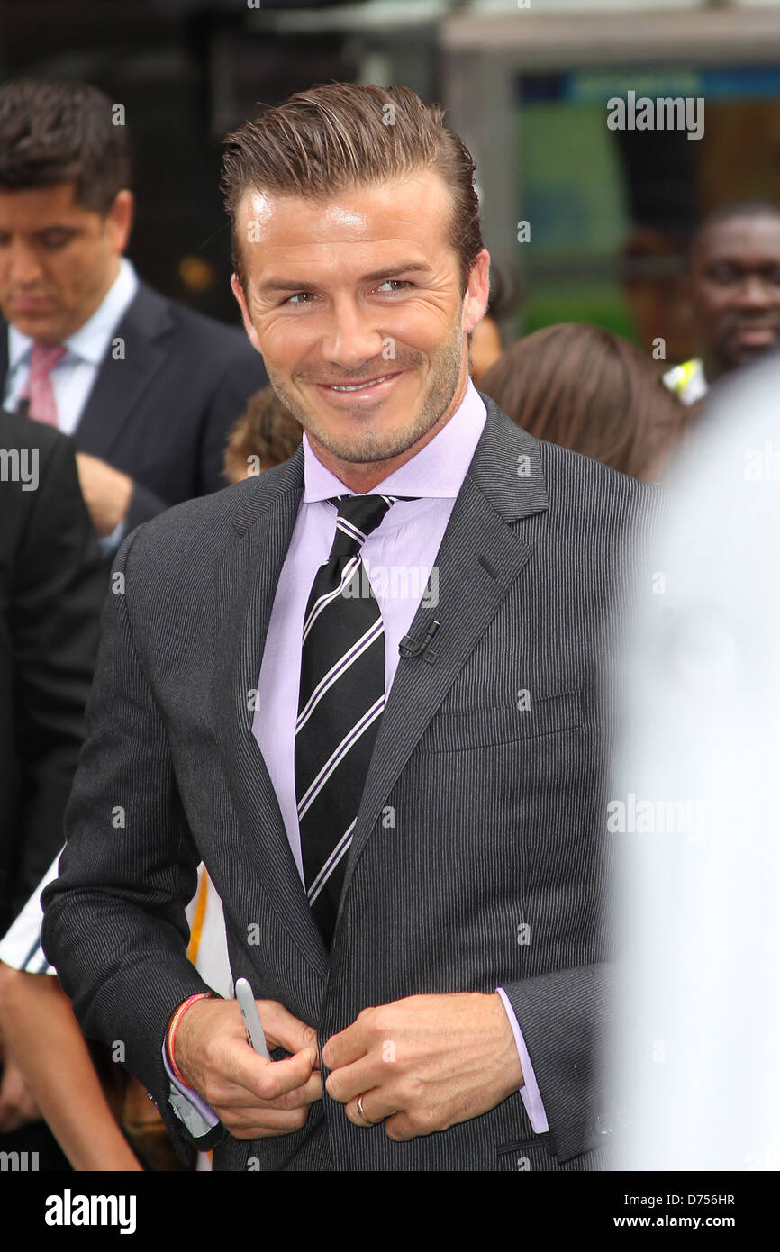 David Beckham outside ABC studios for 'Good Morning America' New York ...
