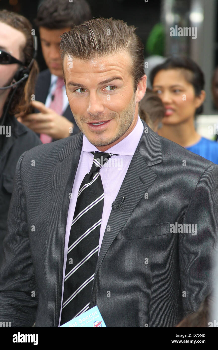 David Beckham outside ABC studios for 'Good Morning America' New York ...