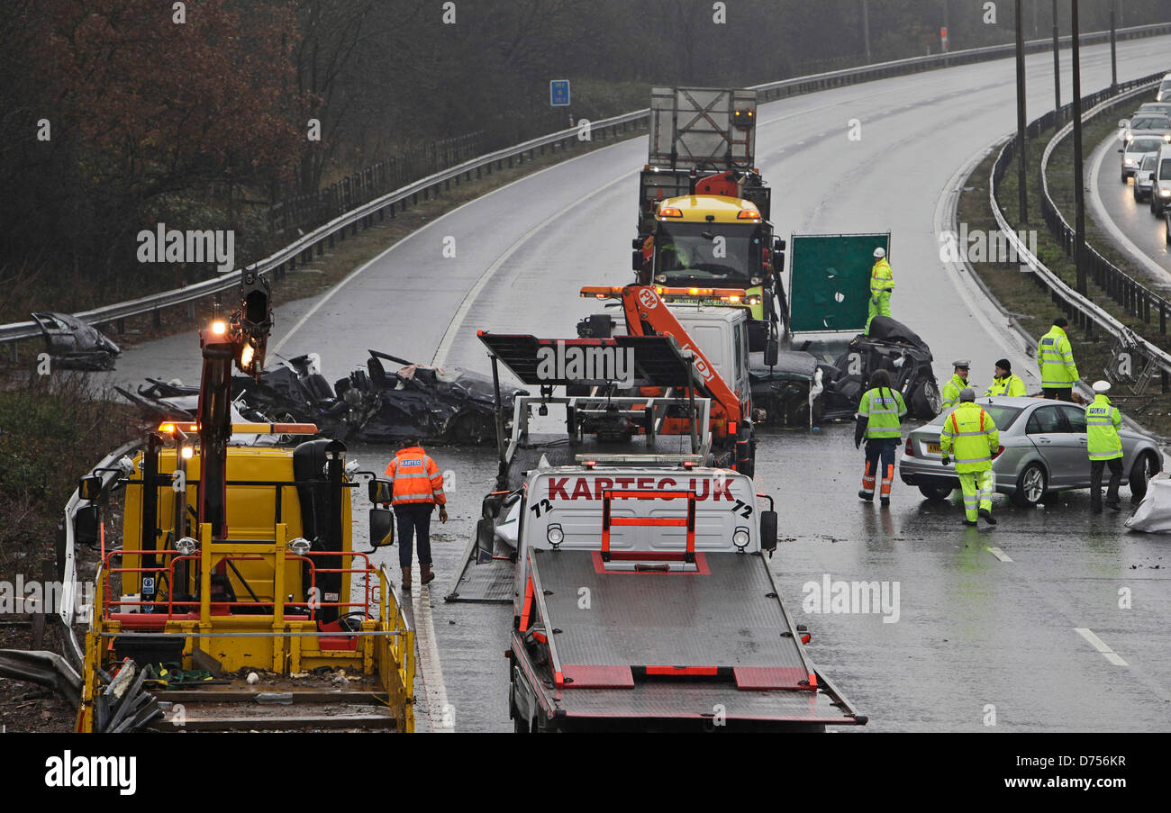Crash m1 motorway hi-res stock photography and images - Alamy