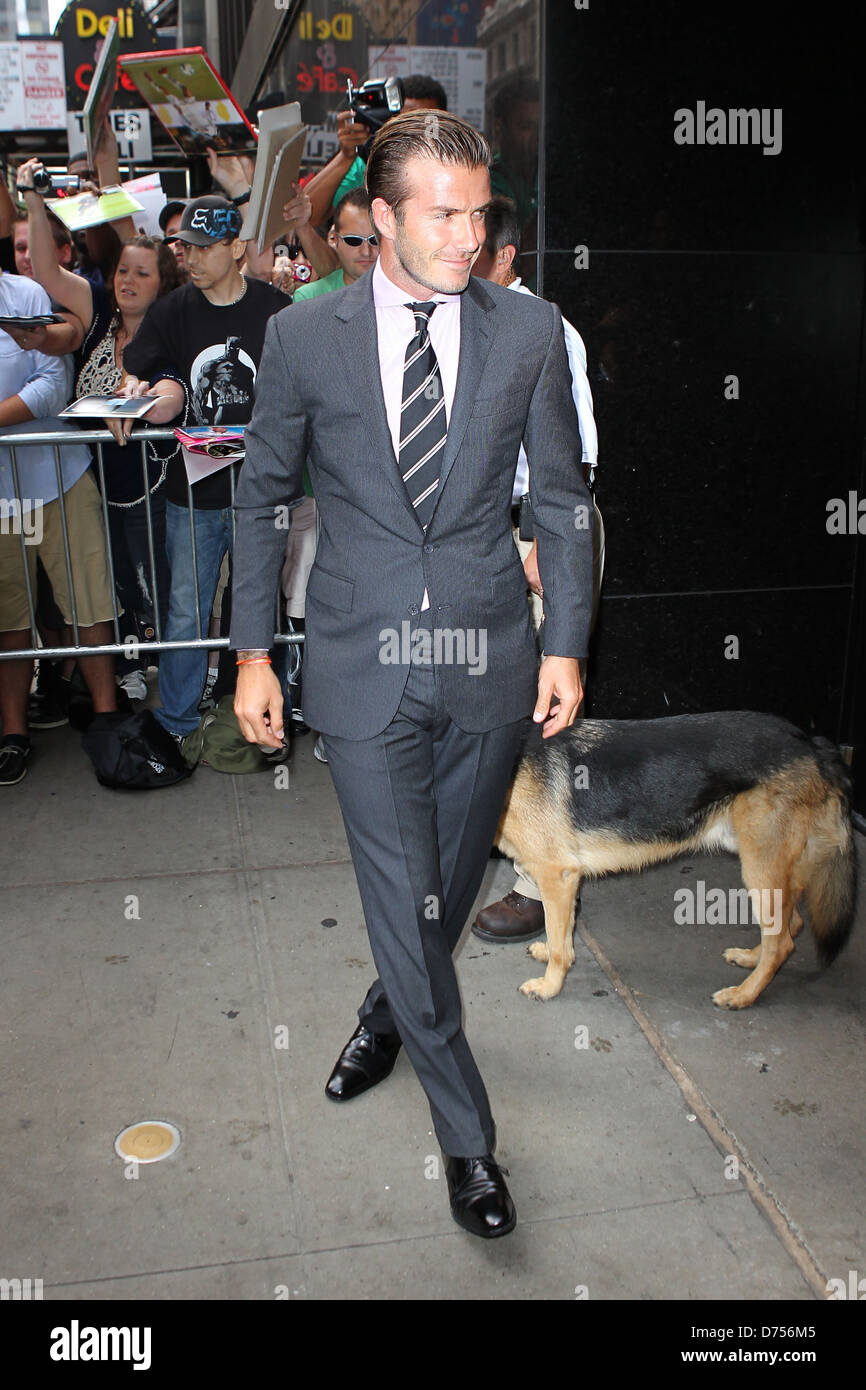 David Beckham outside ABC studios for 'Good Morning America' New York ...
