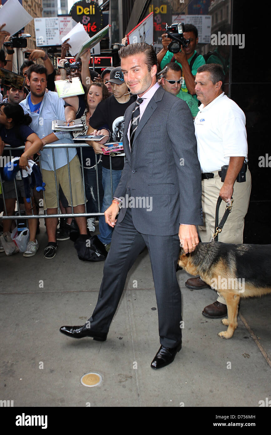 David Beckham outside ABC studios for 'Good Morning America' New York ...