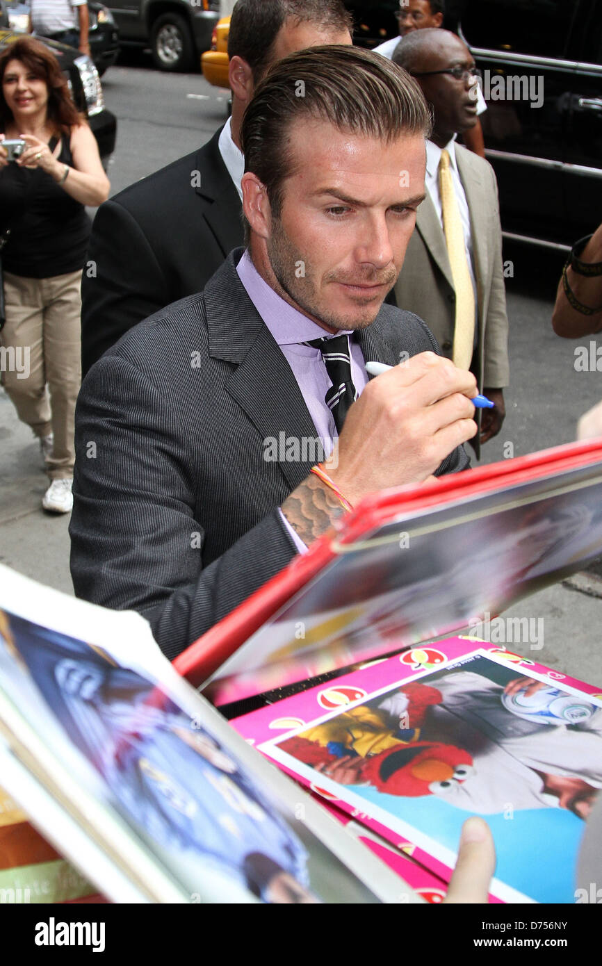 David Beckham outside ABC studios for 'Good Morning America' New York ...