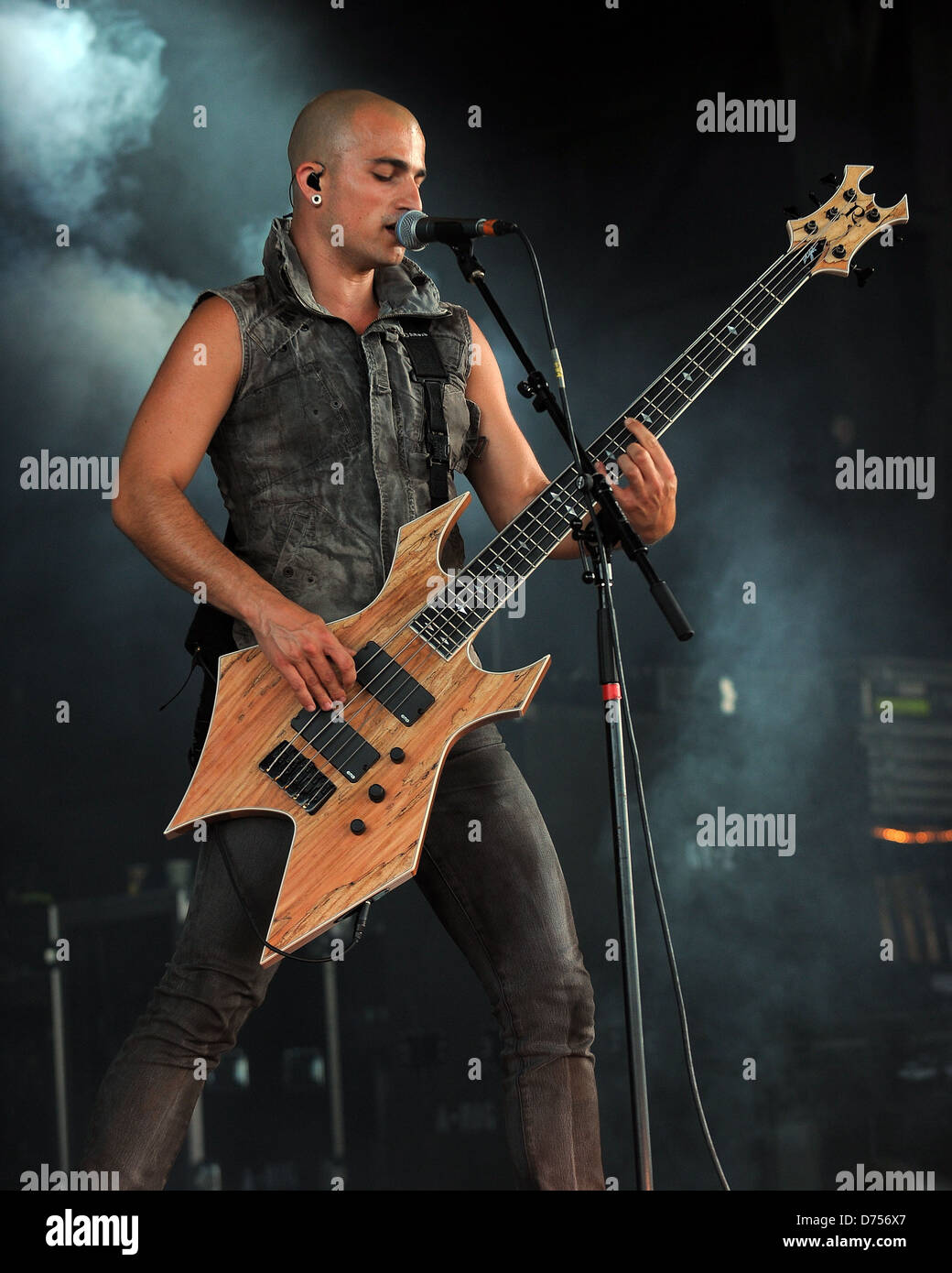 Paolo Gregoletto Trivium performs at the Rockstar Energy Drink Mayhem ...