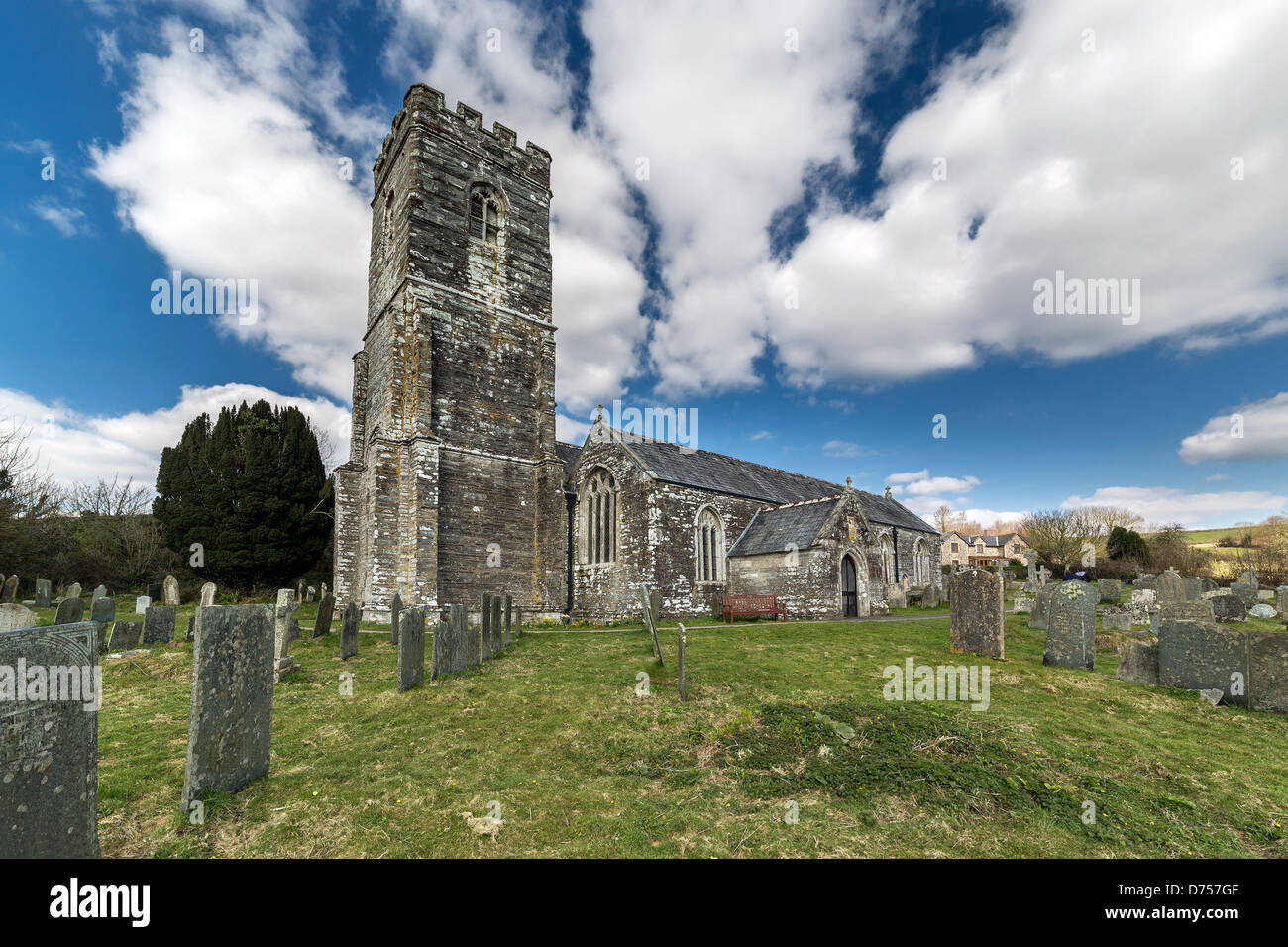 a Cornish church Stock Photo - Alamy