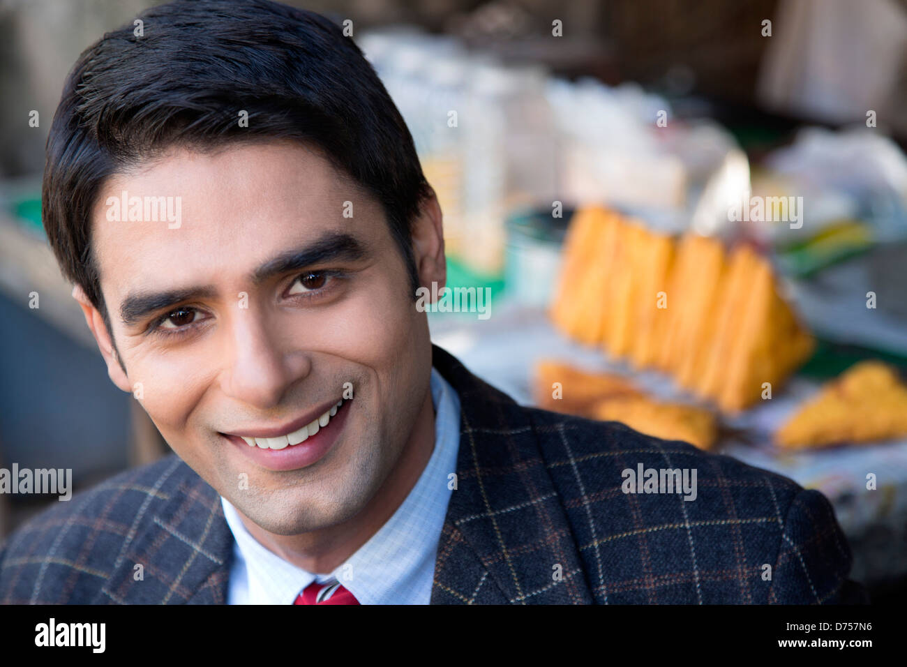 Portrait of a businessman smiling Stock Photo - Alamy
