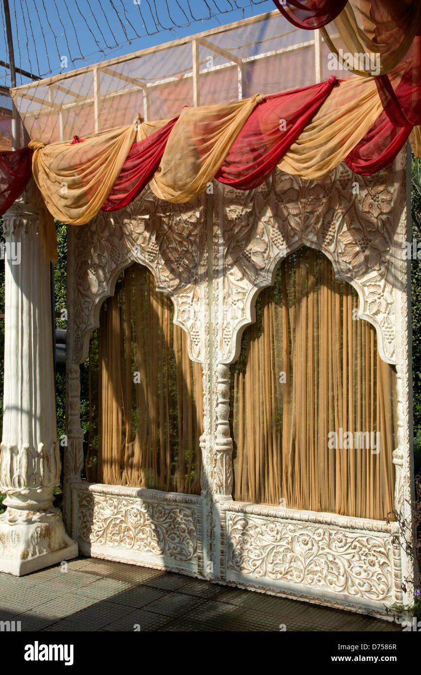 Decoration of traditional Indian wedding mandap Stock Photo - Alamy