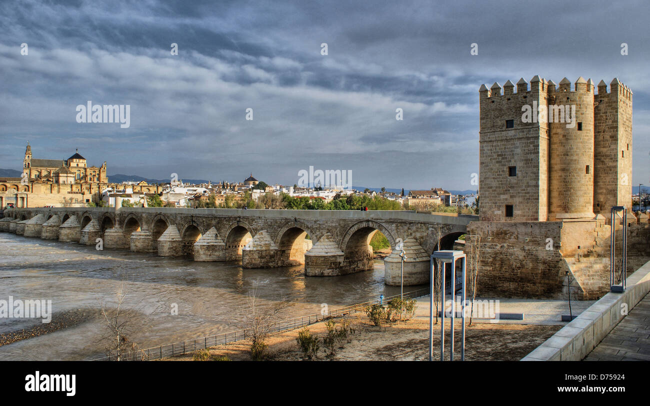 Roman bridge of Cordoba in Spain Stock Photo - Alamy