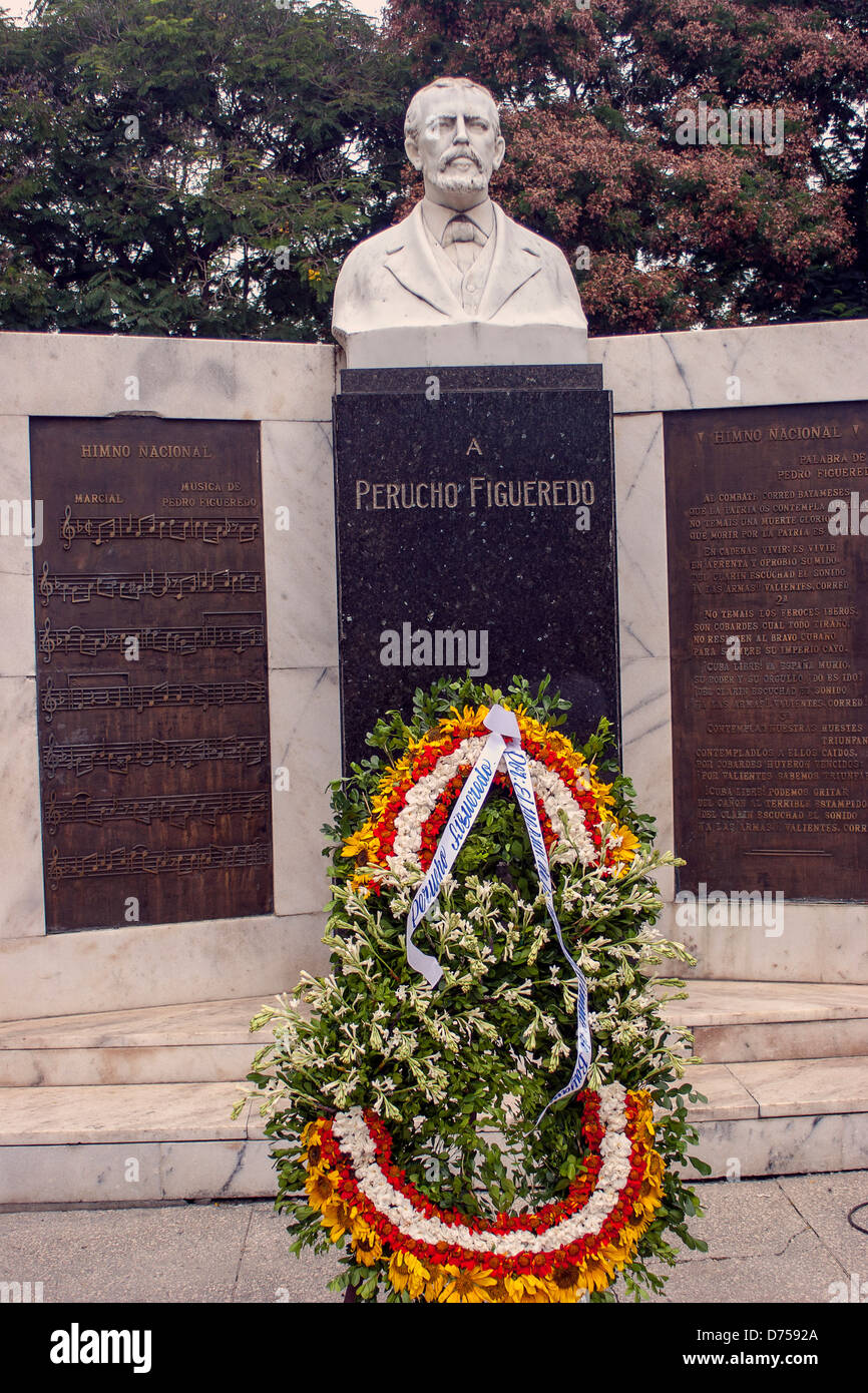 Monument to Perucho Figueredo, author of Cuba's National Anthem Stock ...