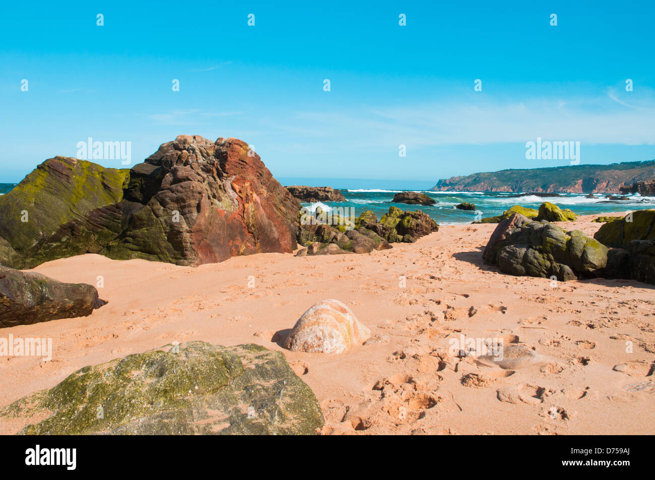 Rocks on the beach Stock Photo - Alamy