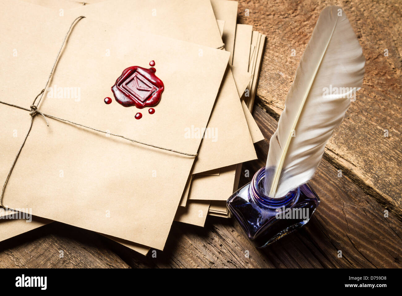 Vintage Letters Ink Well High Resolution Stock Photography and Images ...