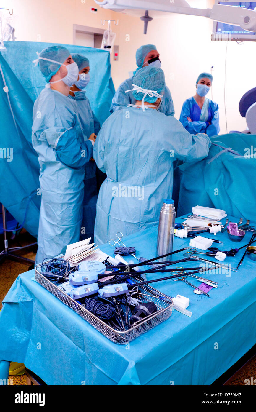 Prostatectomy performed by telesurgery robot Da Vinci which four ...