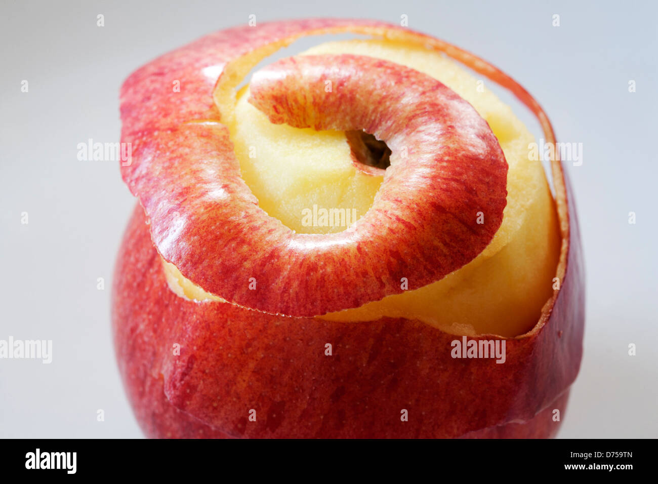 Partly peeled apple hi-res stock photography and images - Alamy