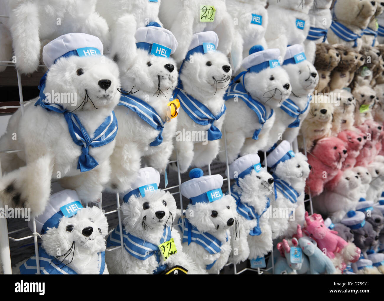 Hel peninsula (Hela), Mierzeja Helska, village Hel, seal souvenirs at ...