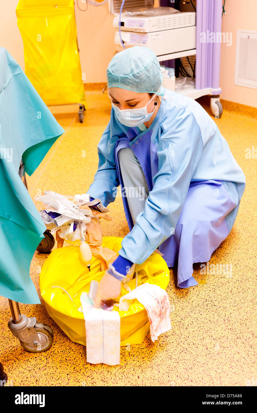 Hospital waste. Limoges hospital, France Stock Photo - Alamy