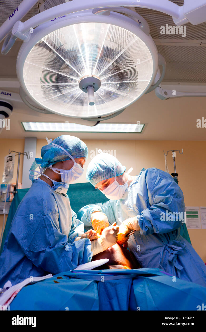 Operating theater, Limoges hospital, France Stock Photo - Alamy