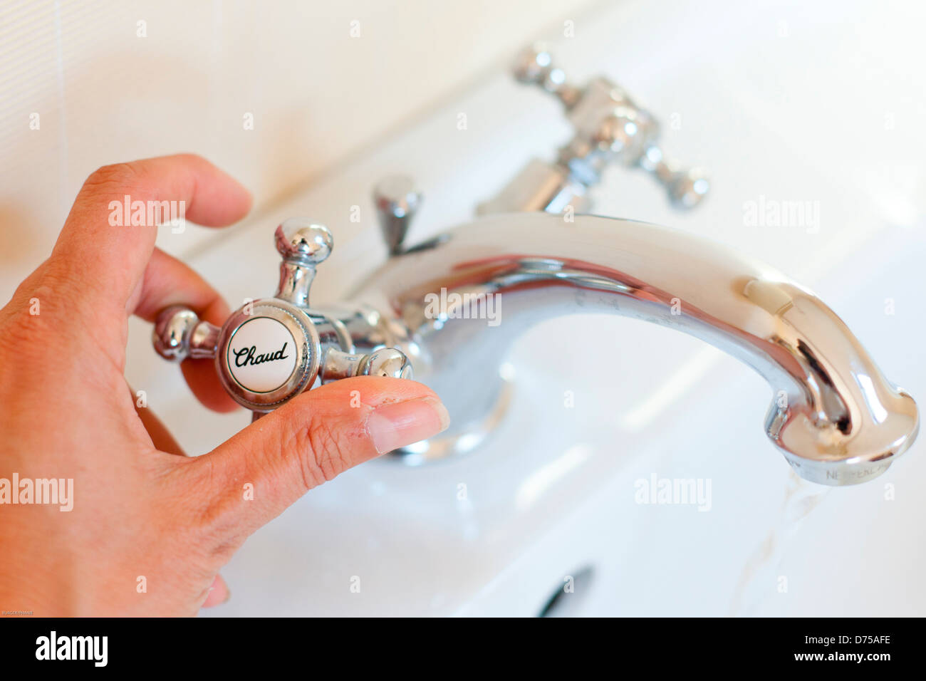 Water running from a tap Stock Photo - Alamy