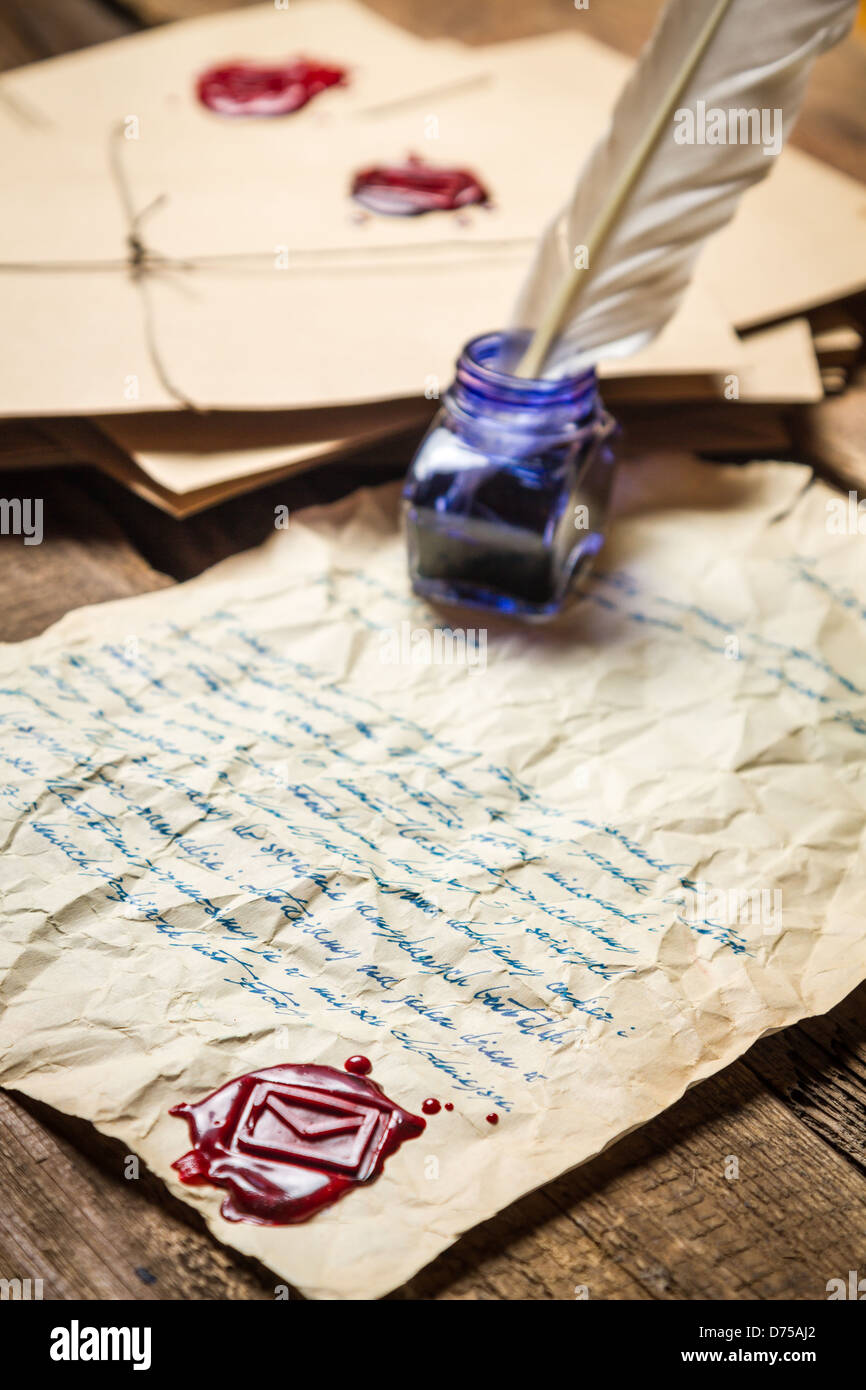 Medieval writing wax hi-res stock photography and images - Alamy