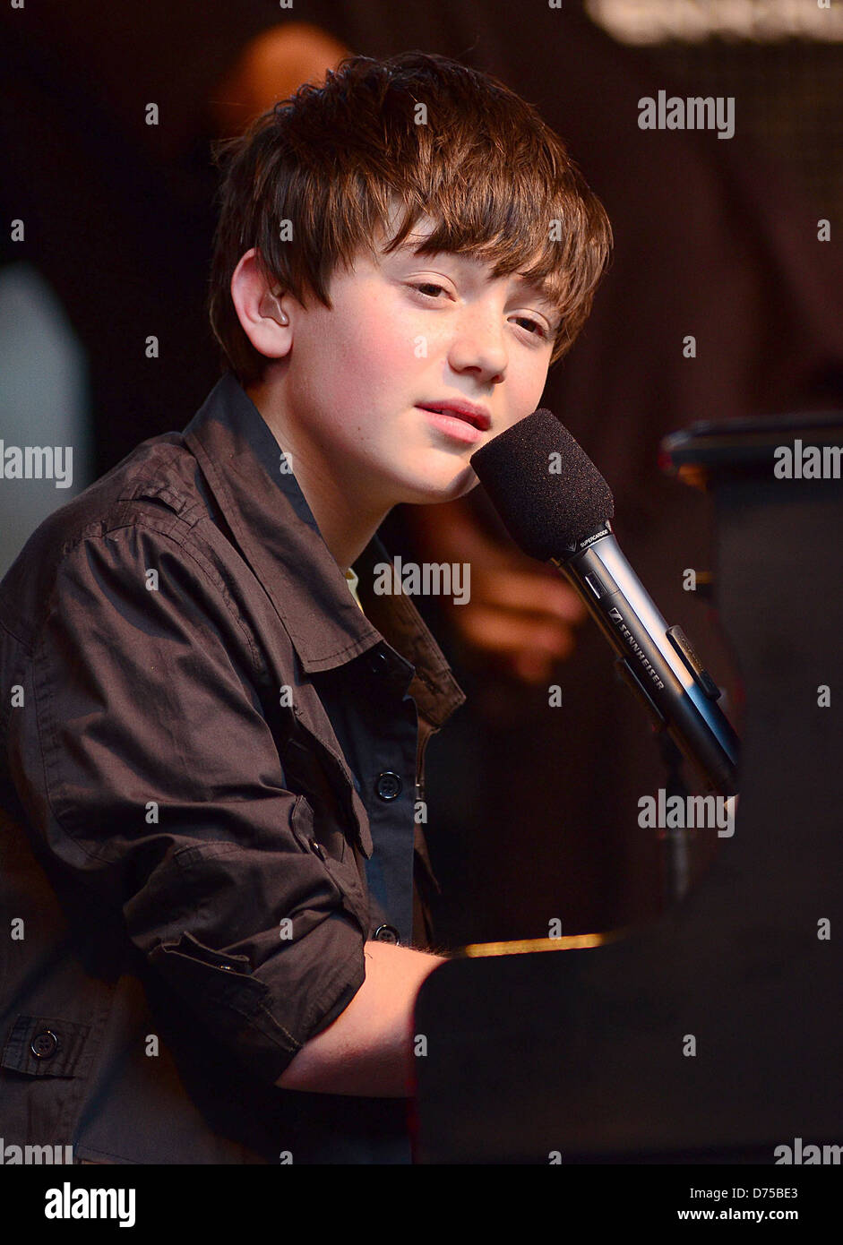 Greyson Chance pop singer performing live on the 'Fox & Friends ...