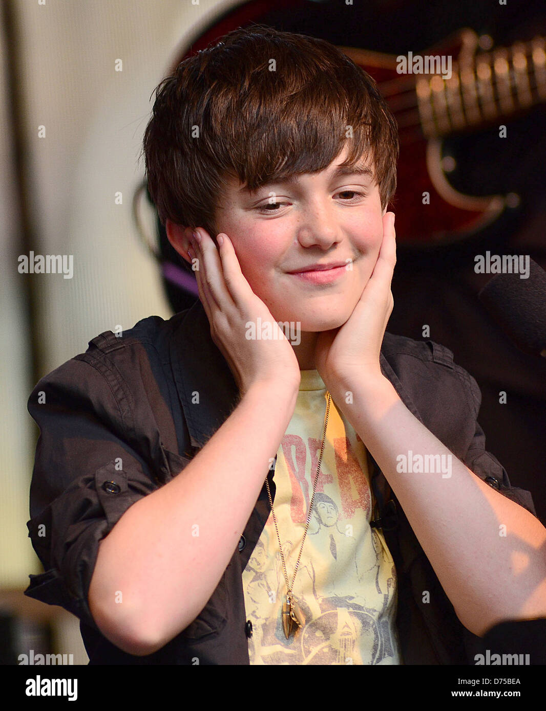 Greyson Chance pop singer performing live on the 'Fox & Friends ...