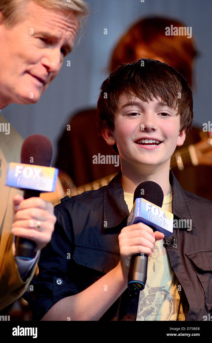 Greyson Chance pop singer performing live on the 'Fox & Friends ...