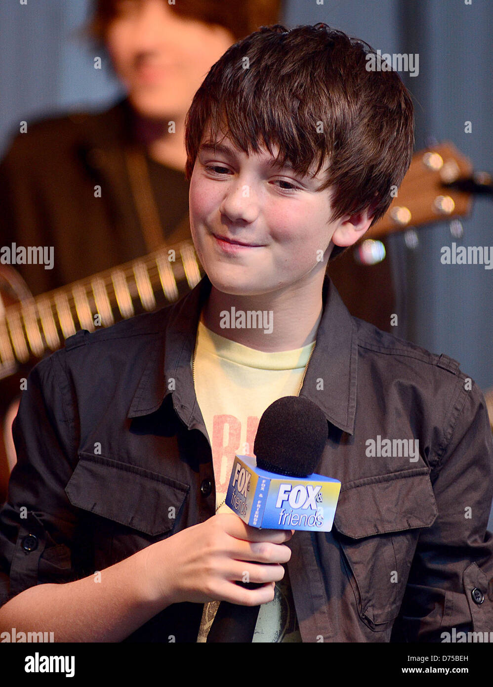 Greyson Chance pop singer performing live on the 'Fox & Friends ...