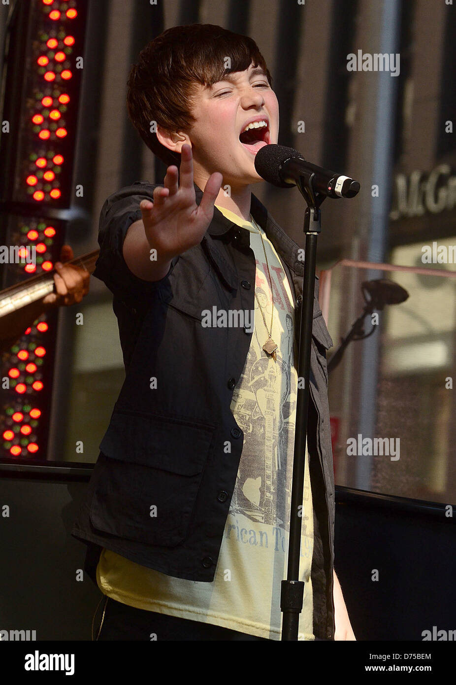Greyson Chance pop singer performing live on the 'Fox & Friends ...