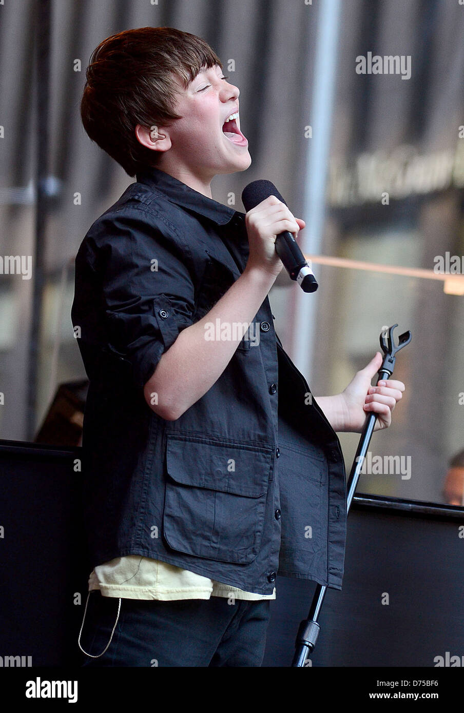 Greyson Chance pop singer performing live on the 'Fox & Friends ...
