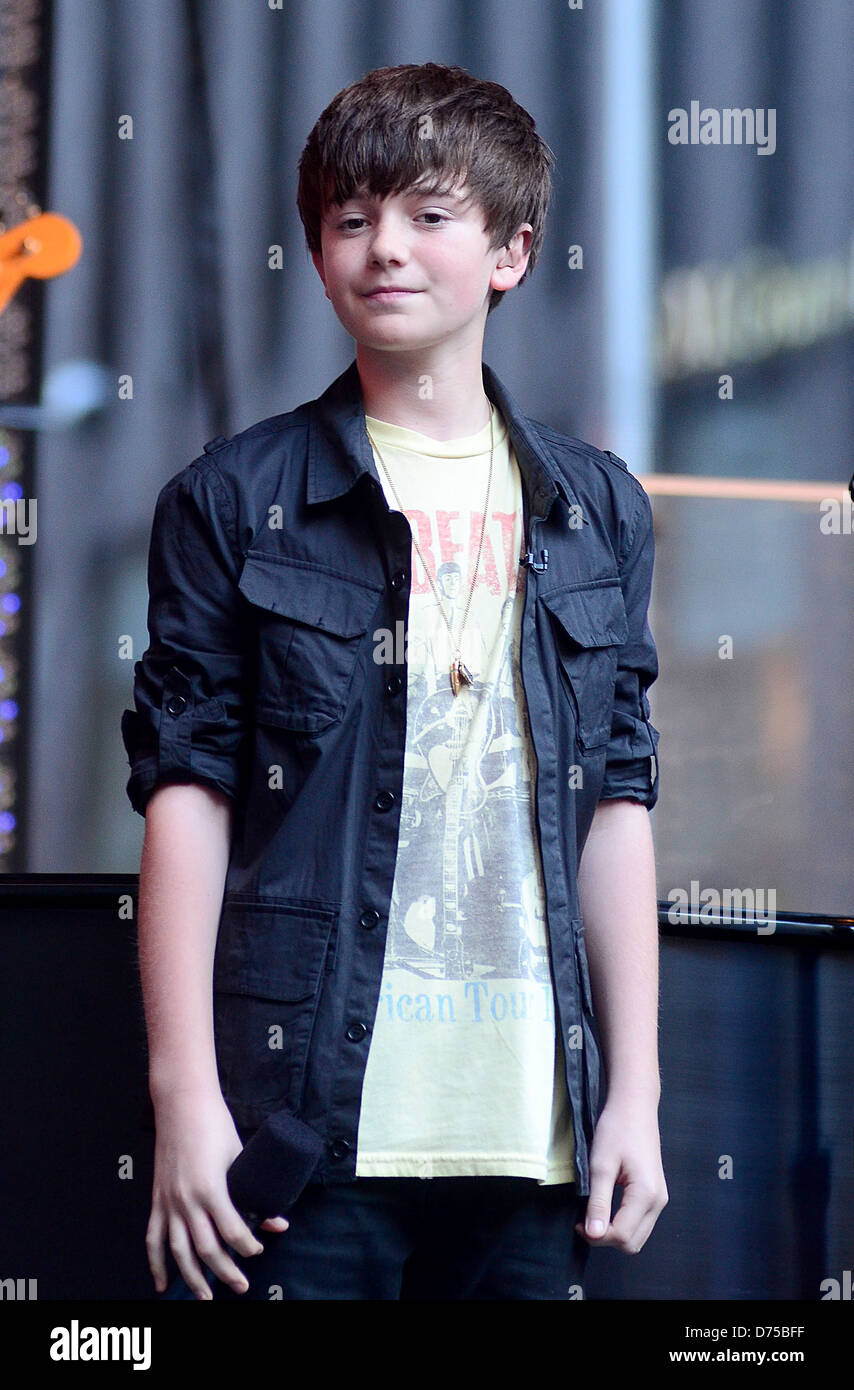 Greyson Chance pop singer performing live on the 'Fox & Friends ...