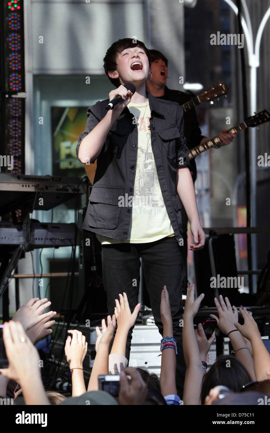 Greyson Chance pop singer performing live on the 'Fox & Friends ...