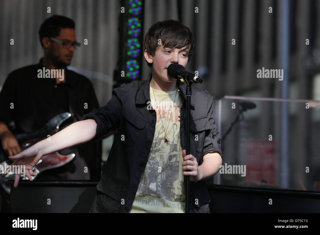 Greyson Chance pop singer performing live on the 'Fox & Friends ...