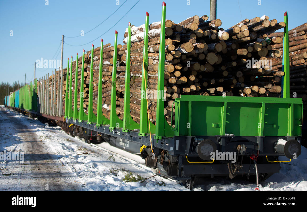 Log train hi-res stock photography and images - Alamy