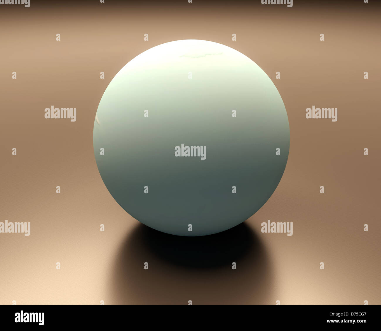 A rendered presentation of the gas-giant planet Uranus Stock Photo - Alamy