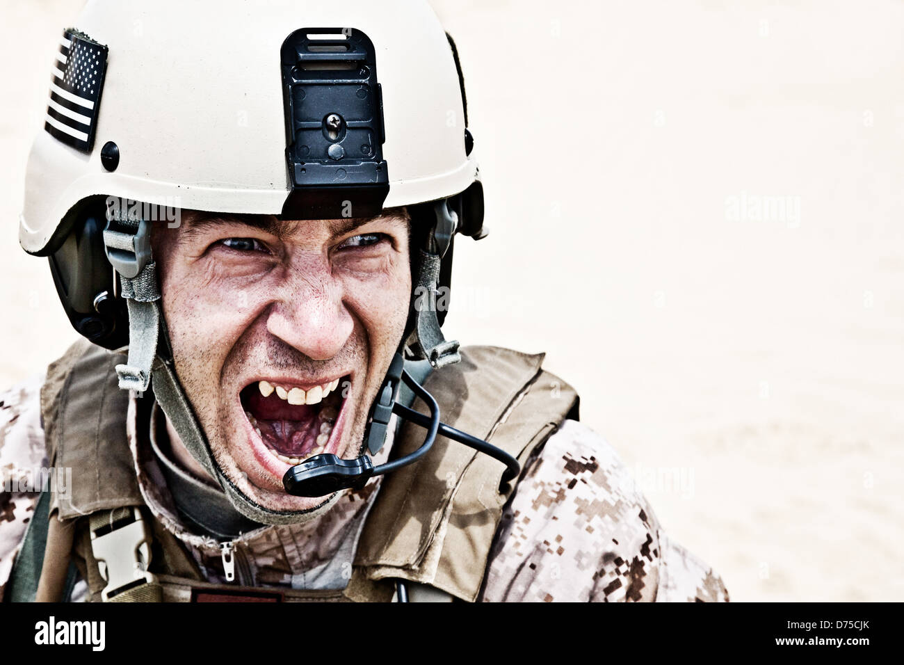 Angry soldier hi-res stock photography and images - Alamy