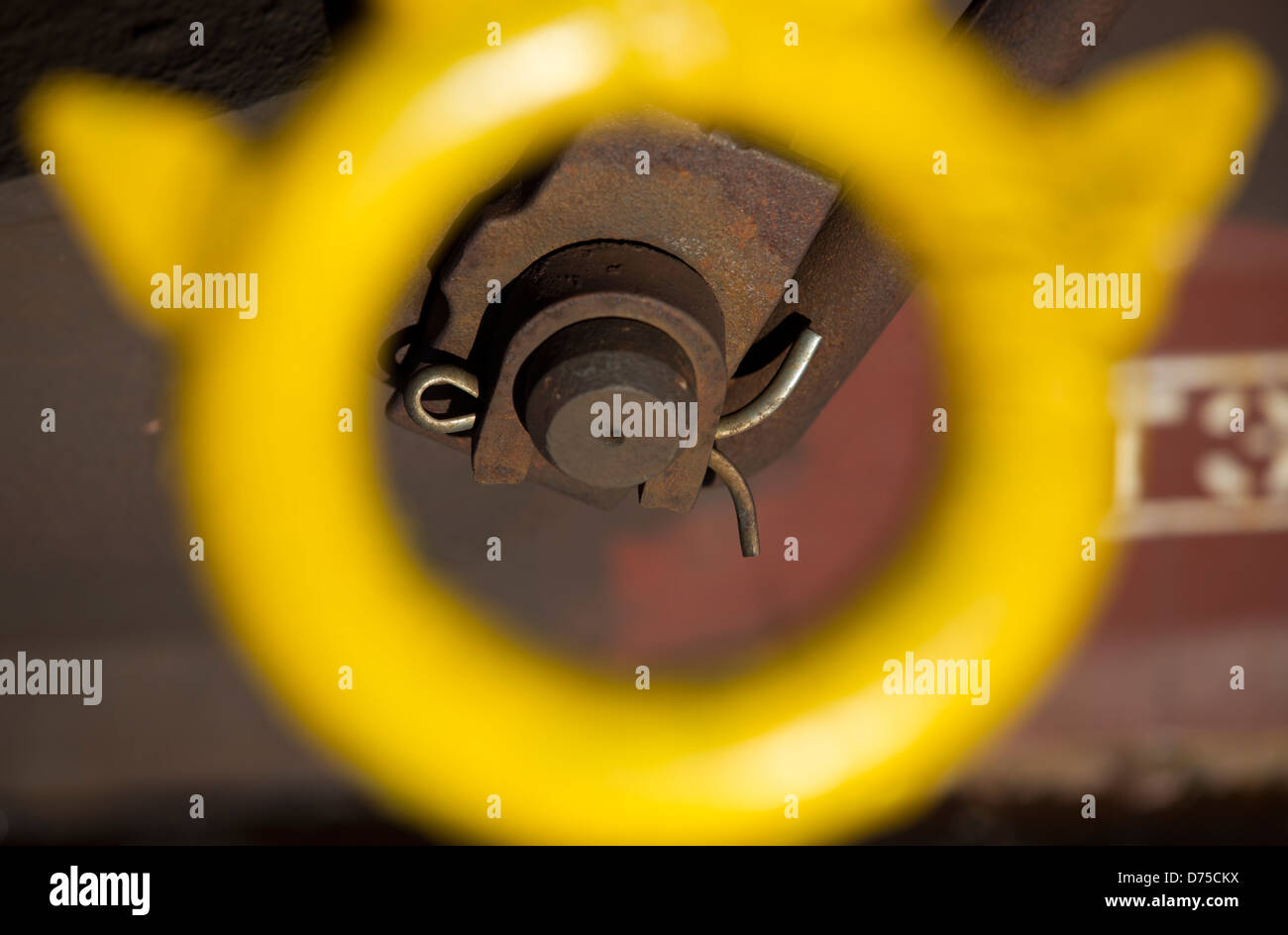 Split pin installed Stock Photo - Alamy