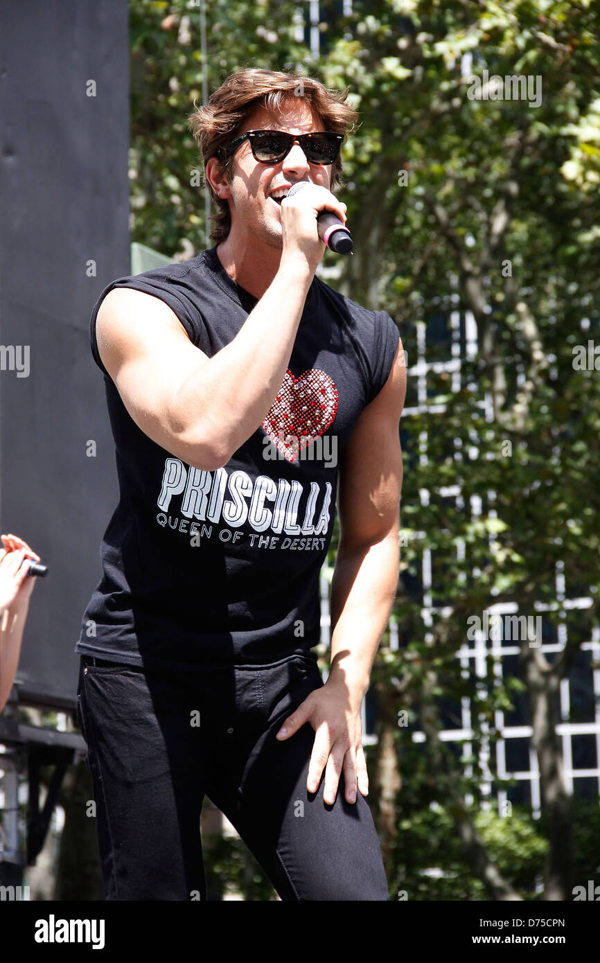 Nick Adams from 'Priscilla Queen of the Desert' Broadway in Bryant Park ...