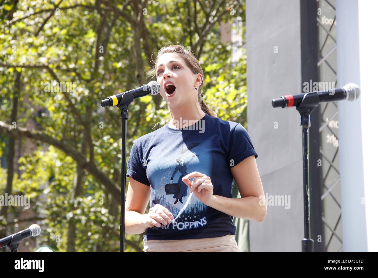 Elizabeth DeRosa from 'Mary Poppins' Broadway in Bryant Park presented ...