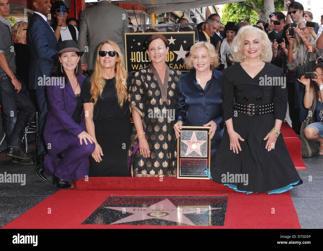 Charlotte Caffey, Belinda Carlisle, Gina Schock, Kathy Valentine, Jane ...