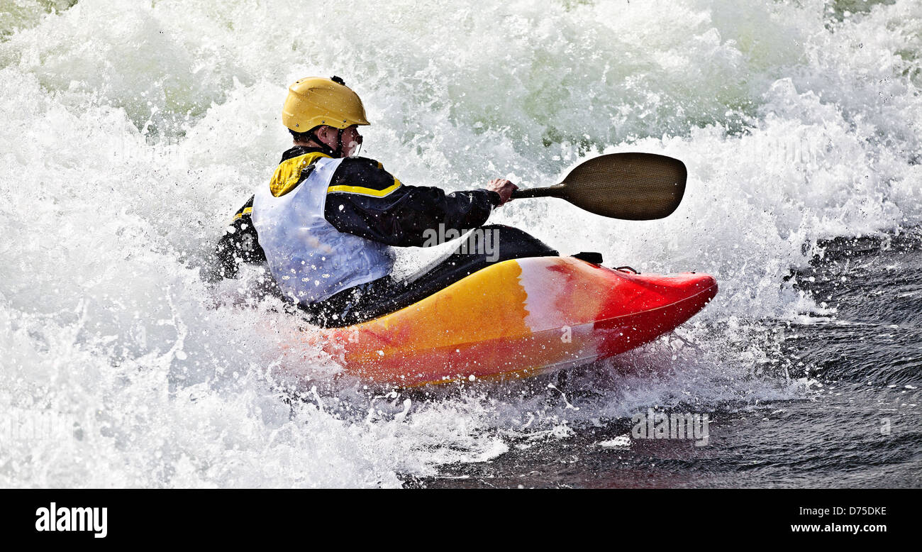 Freestyle whitewater kayaking hi-res stock photography and images - Alamy