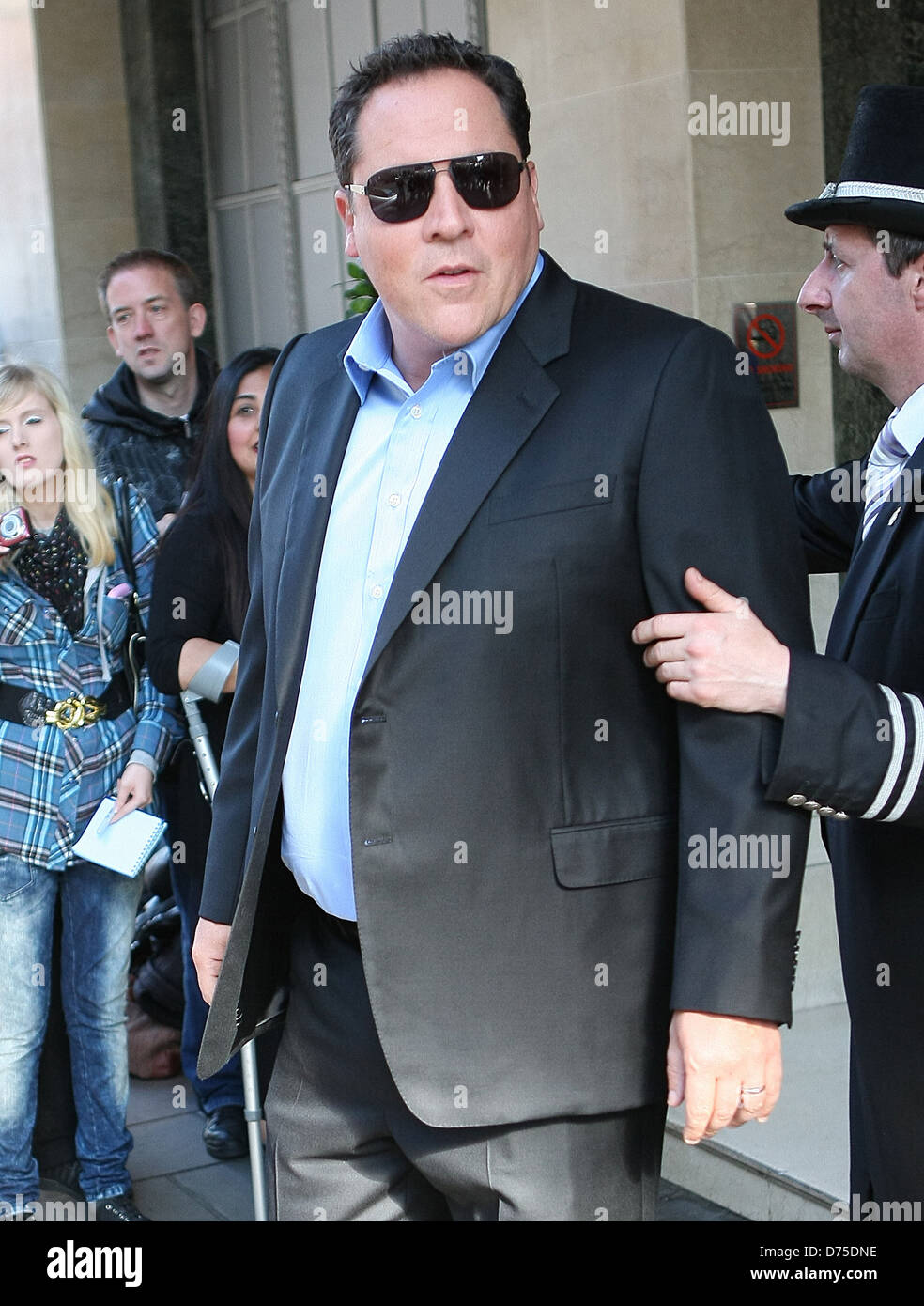 Jon Favreau outside Claridges Hotel ahead of the film premiere for ...