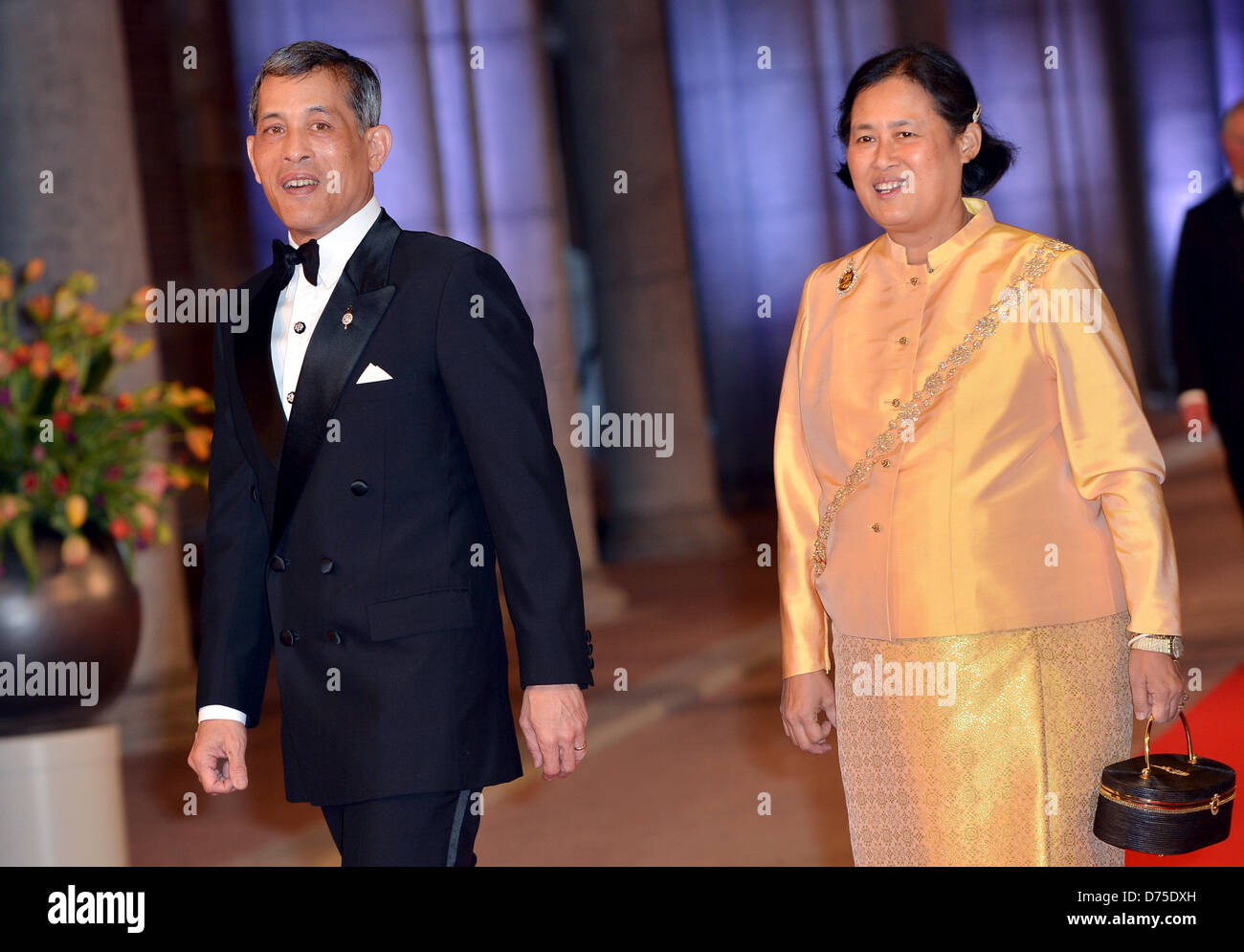 Thailand's Princess Maha Chakri Sirindhorn (R) and Thai Crown Prince ...