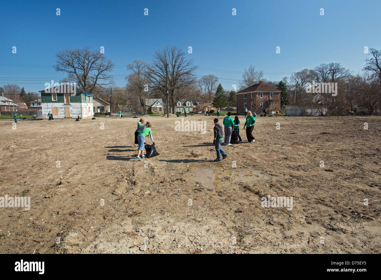 Detroit city garden hi-res stock photography and images - Alamy